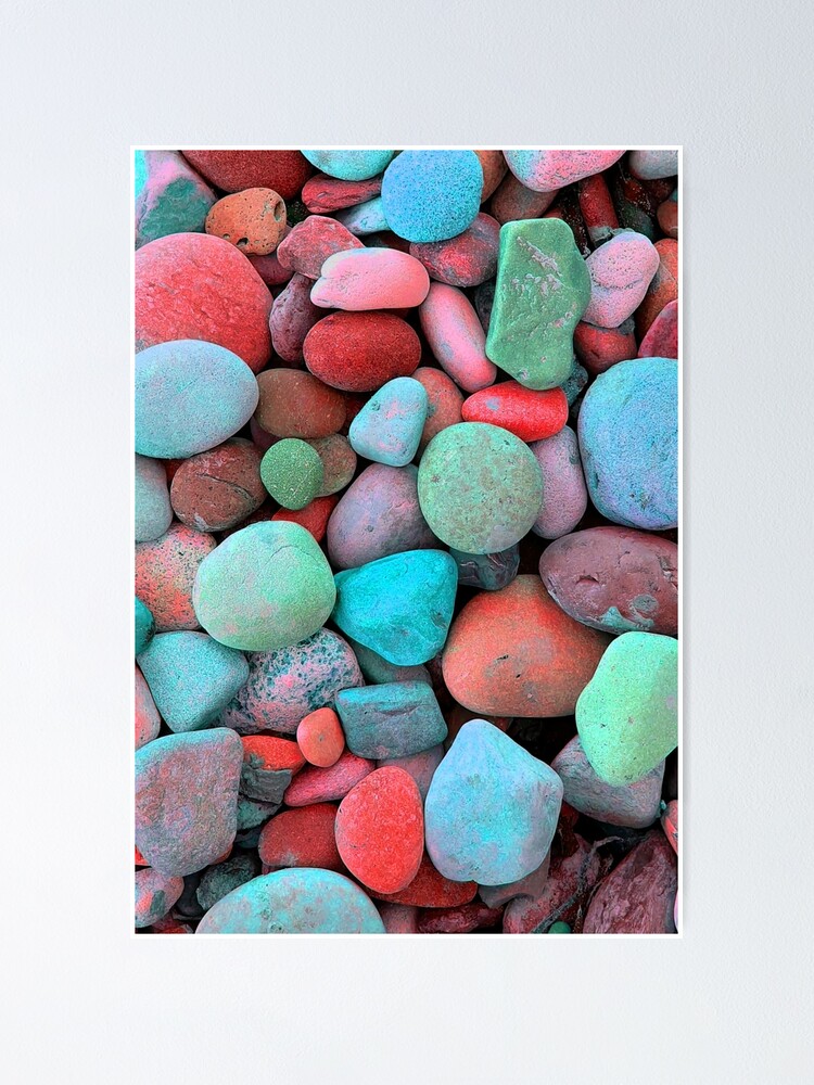 "Space Pebbles, Digitally Altered Photograph Of Pebbles" Poster for ...