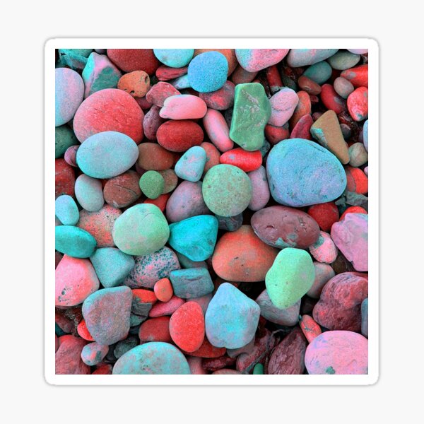 "Space Pebbles, Digitally Altered Photograph Of Pebbles" Sticker for ...