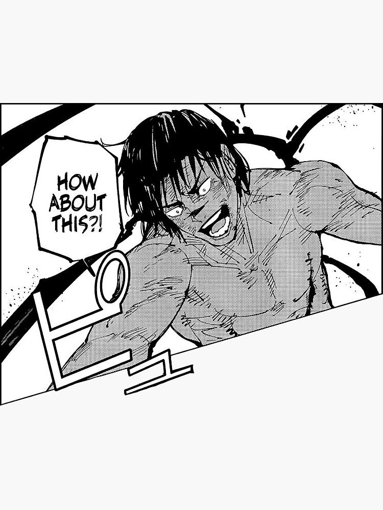 "Choso Jujutsu Kaisen Manga Panel" Sticker for Sale by Eyepatch0806 ...