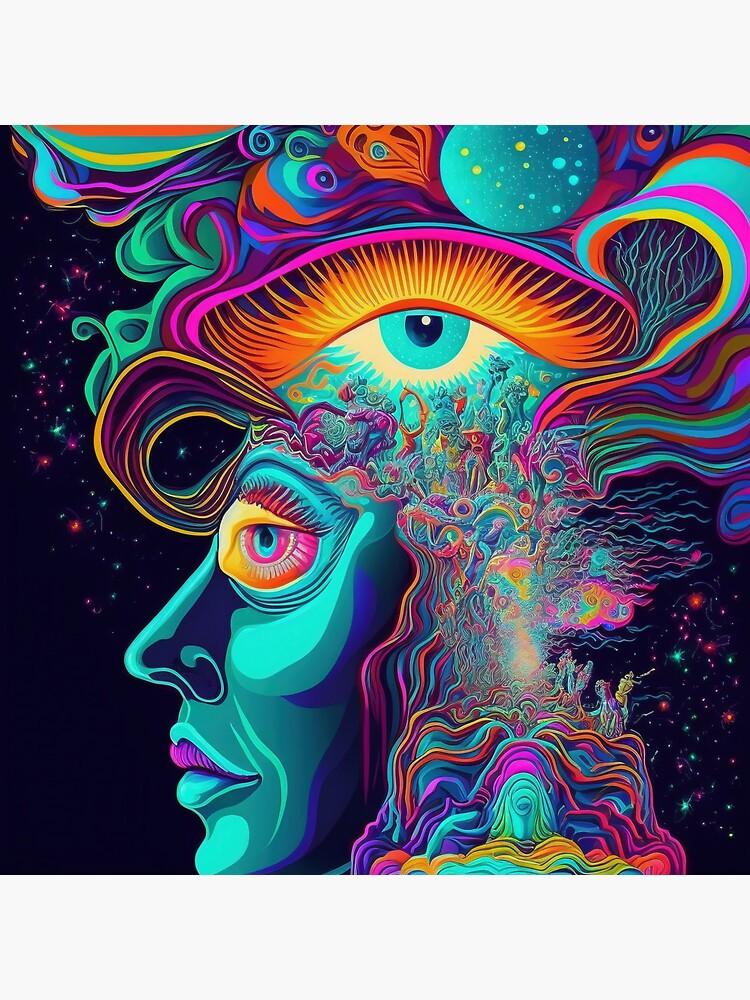 "LSD Study #3" Sticker for Sale by Der-Roter | Redbubble