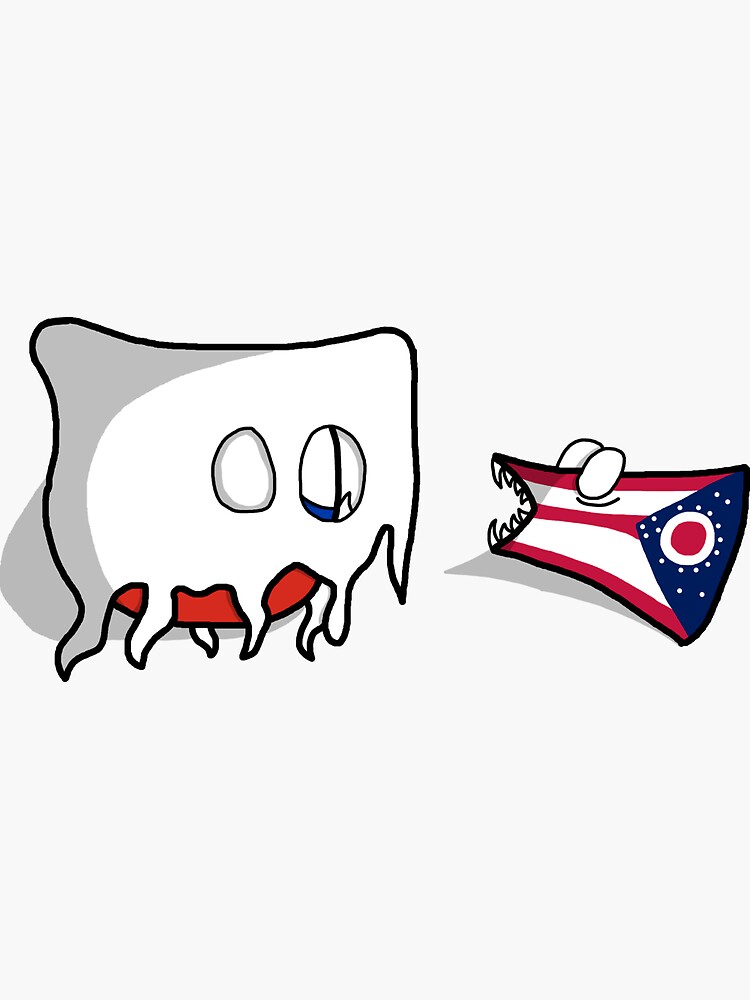"Countryball meme Ohio state is scared by Russia ghost - USA country ...