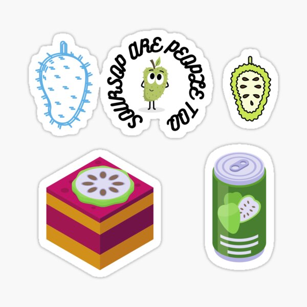 "Soursop are people too sticker pack" Sticker for Sale by JA57 | Redbubble