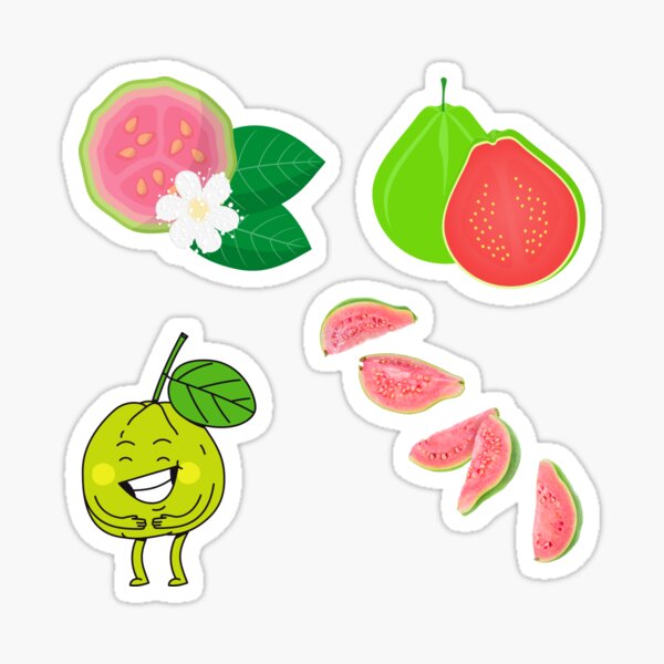 "Guava sticker pack" Sticker for Sale by JA57 | Redbubble