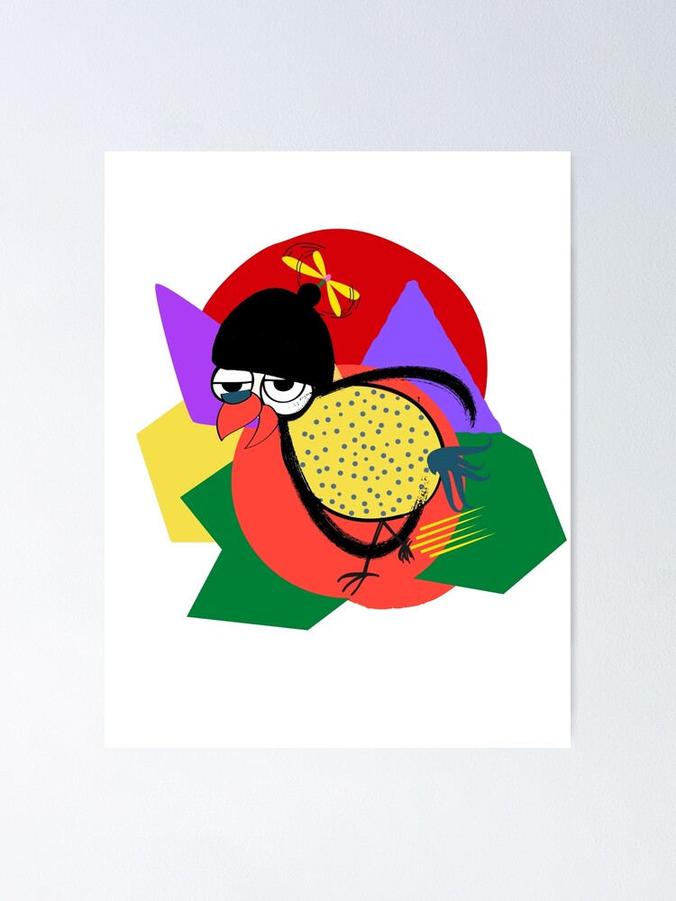 "Fly Chicken" Poster for Sale by planosaur | Redbubble
