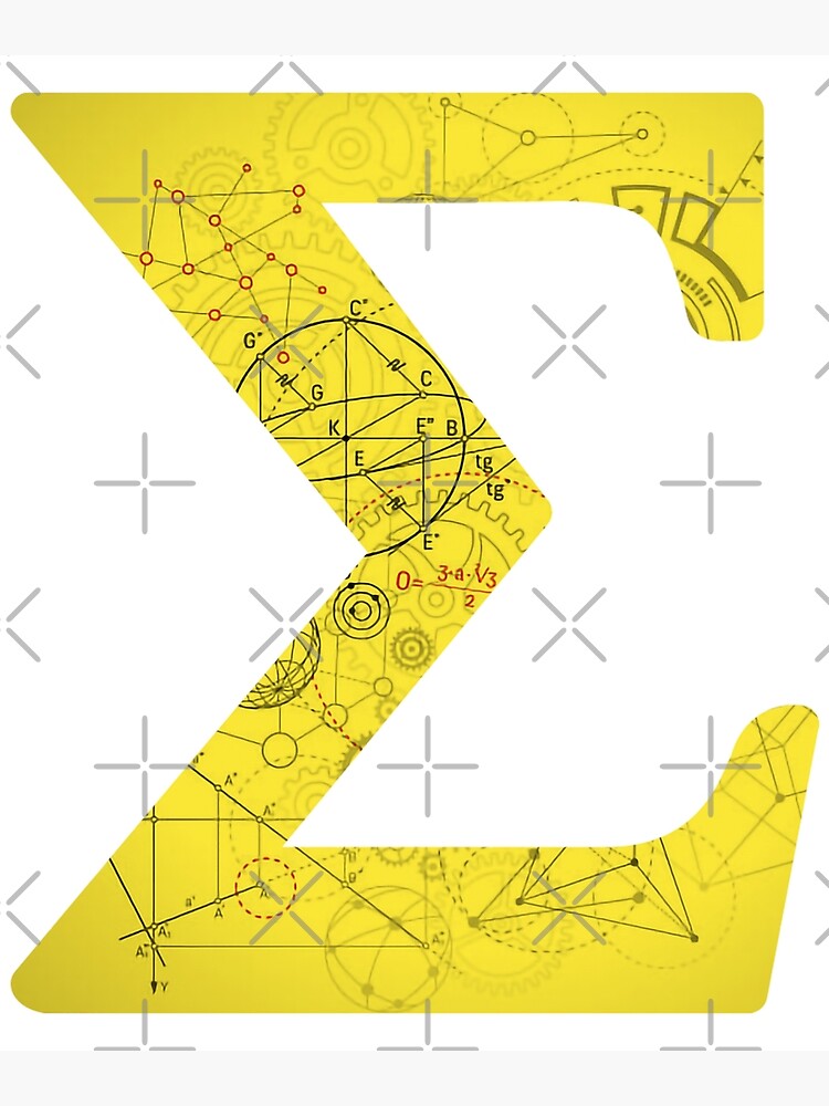 "Sigma - Math Symbols" Poster for Sale by AymanDiamond | Redbubble