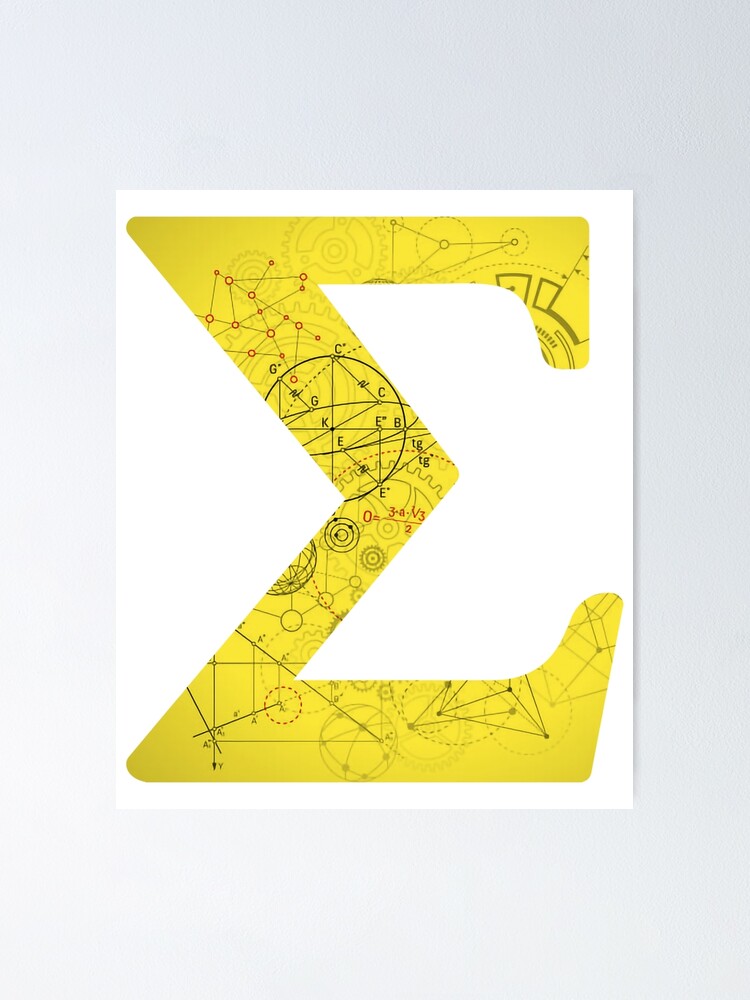 "Sigma - Math Symbols" Poster for Sale by AymanDiamond | Redbubble