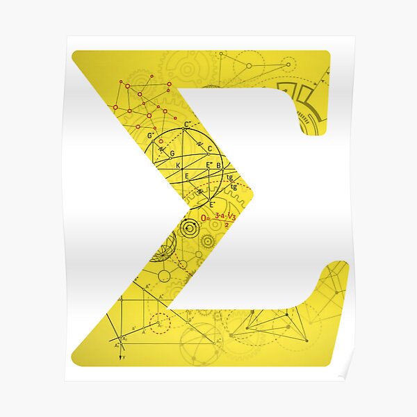 "Sigma - Math Symbols" Poster for Sale by AymanDiamond | Redbubble