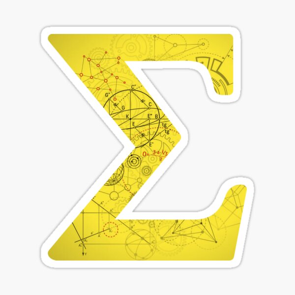 "Sigma - Math Symbols" Sticker for Sale by AymanDiamond | Redbubble