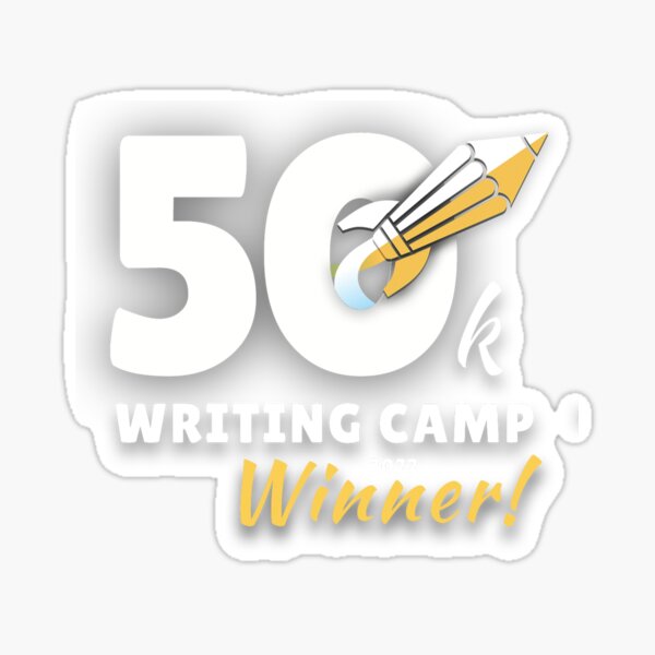 "50k Writing Camp WINNER 2022" Sticker for Sale by devilsrockpub ...