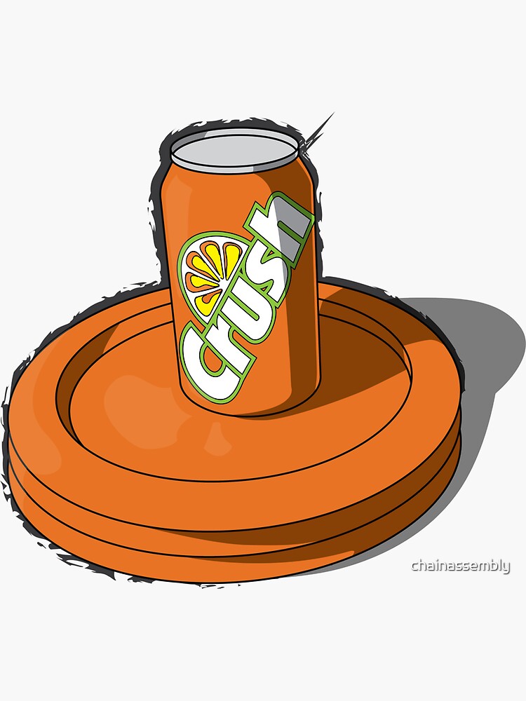 "Orange Crush" Sticker for Sale by chainassembly | Redbubble