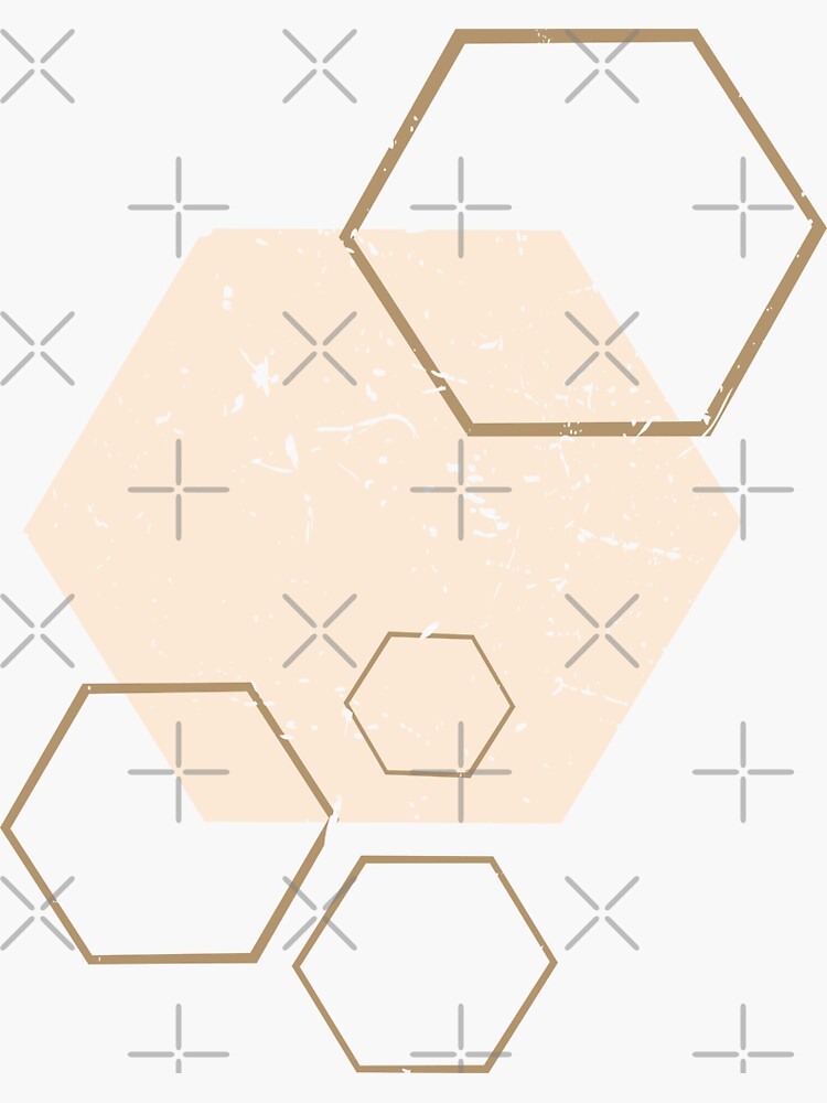 "Octagon Gold" Sticker for Sale by demi30 | Redbubble