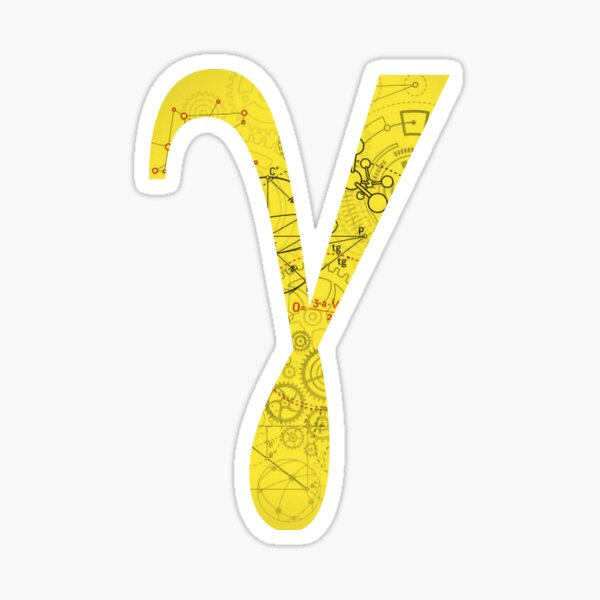 "Gamma - Math Symbols" Sticker for Sale by AymanDiamond | Redbubble