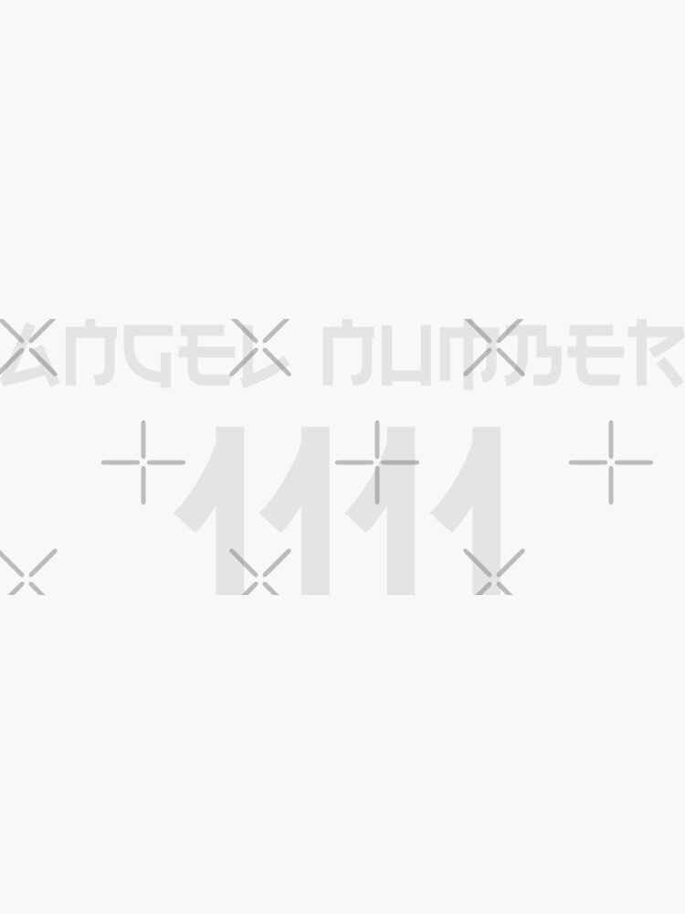 "1111 Angel Number Numerology - 1111 - Platinum Tokyo Angel" Sticker ...