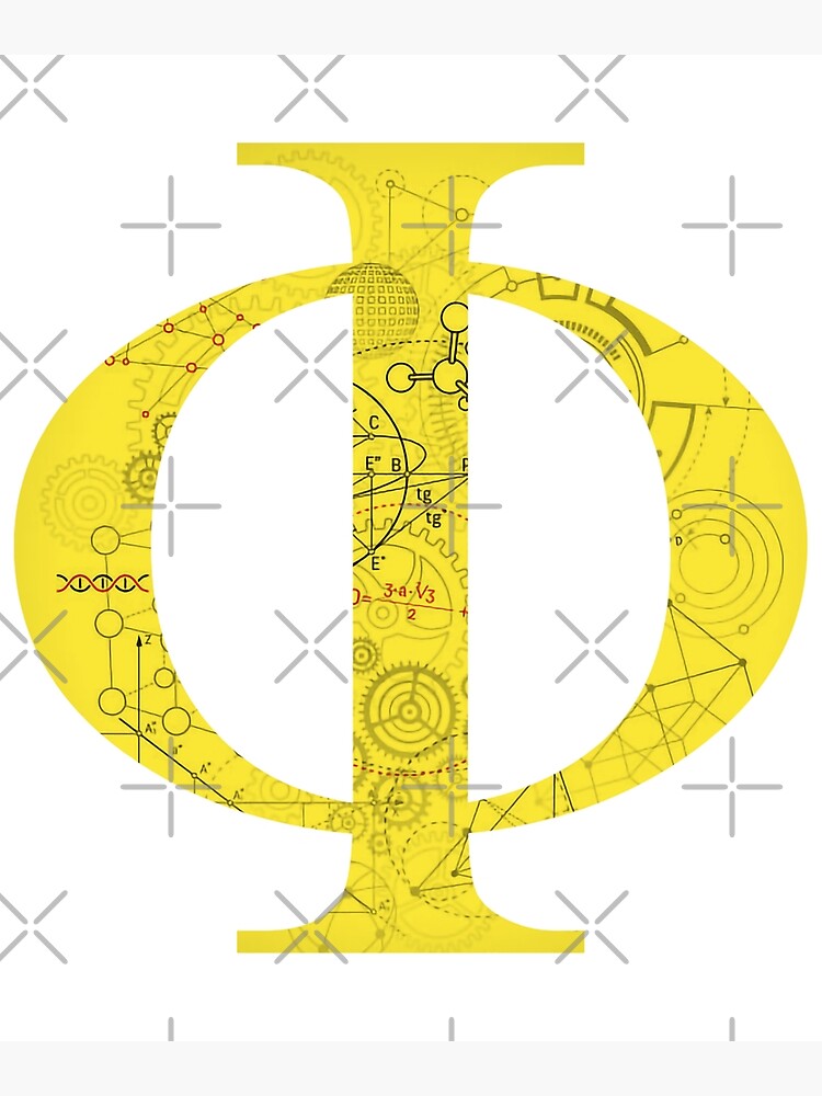Phi Math Symbols Premium Matte Vertical Poster Sold By Isabel Gomes