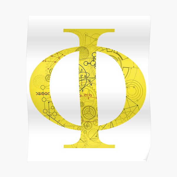 Phi Math Symbols Poster For Sale By Aymandiamond Redbubble