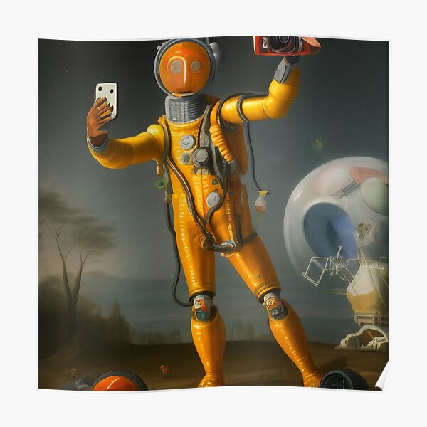 "Calling from Earth | Alien visitor" Poster for Sale by sci-fAI | Redbubble