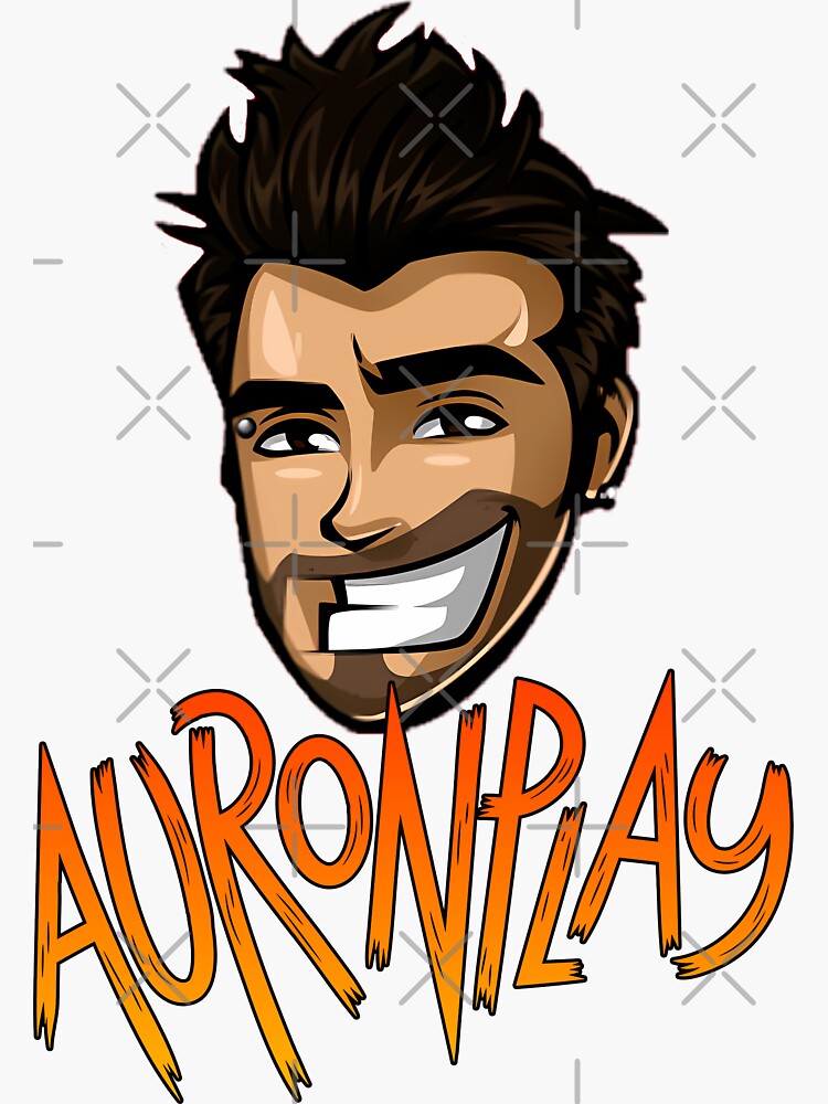 Pegatina «auronplay twitch stream auron streamer merch youtuber ...