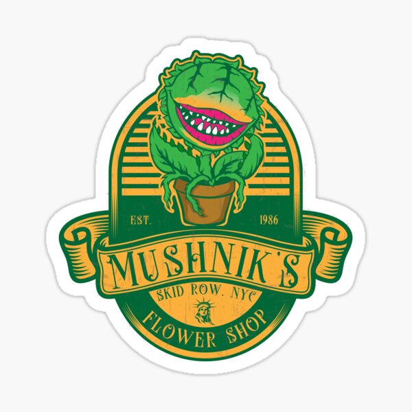 "Mushnik's Flower Shop" Sticker for Sale by edcarj82 | Redbubble