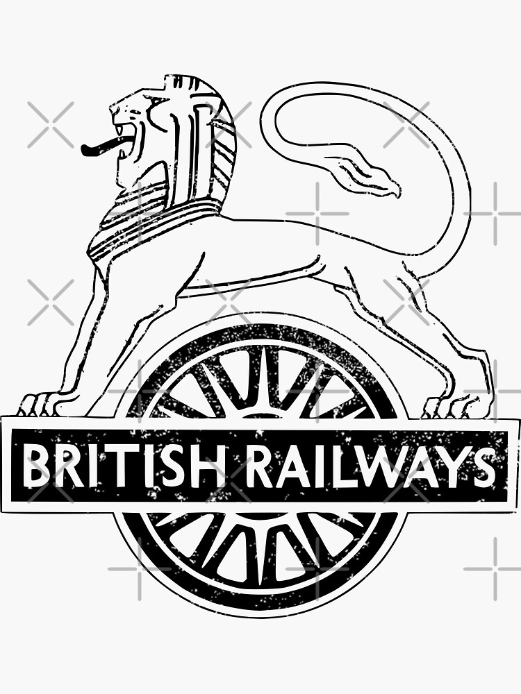 "British Railways (distressed)" Sticker for Sale by TheRailStation ...