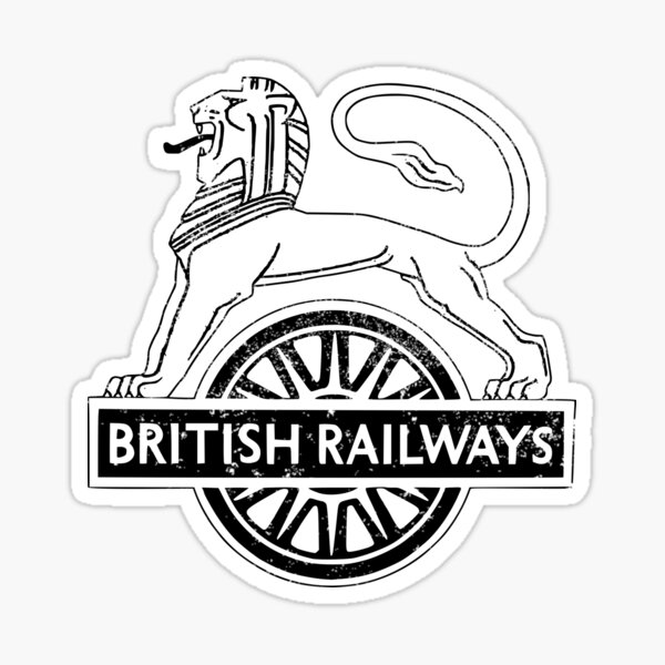 "British Railways (distressed)" Sticker for Sale by TheRailStation ...