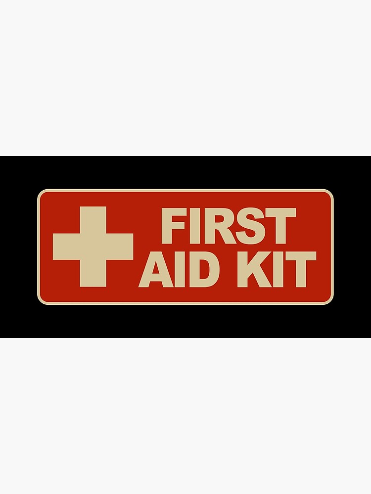 "Vintage Red First Aid Kit" Art Print for Sale by TheMesach | Redbubble
