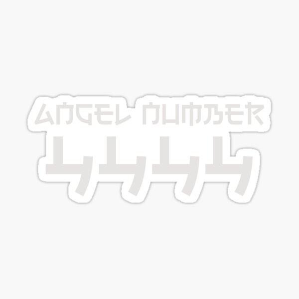 "4444 Angel Number Numerology - 4444 - Platinum Tokyo Angel" Sticker ...