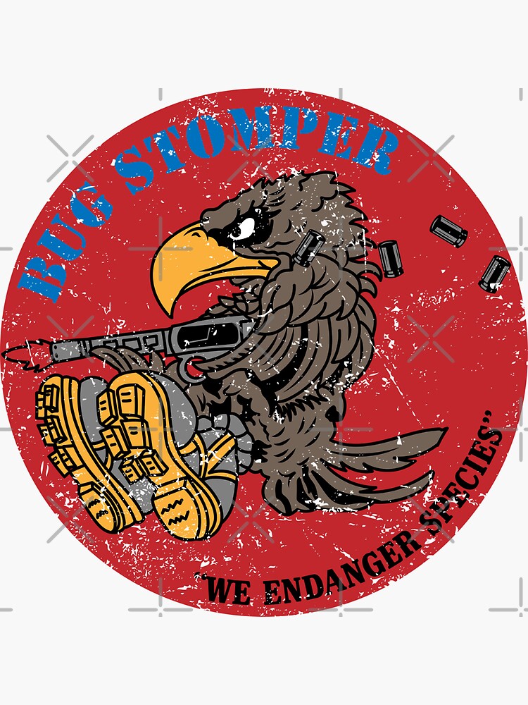 "Bug Stomper" Sticker for Sale by edcarj82 | Redbubble