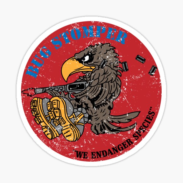 "Bug Stomper" Sticker for Sale by edcarj82 | Redbubble