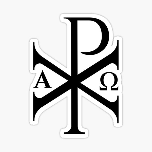 Alpha Omega Chi Rho Christianity Christian History T Sticker For Sale By Jackcurtis1991