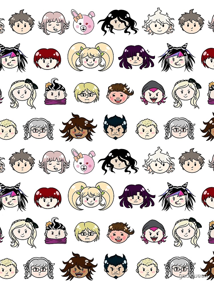 "SDR2 Tiled Faces" T-shirt for Sale by yaoiqueen | Redbubble | sdr2 ...