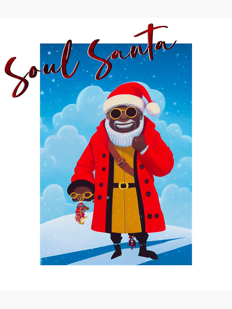 "Soul Santa" Sticker for Sale by SurrealeyeSEA | Redbubble