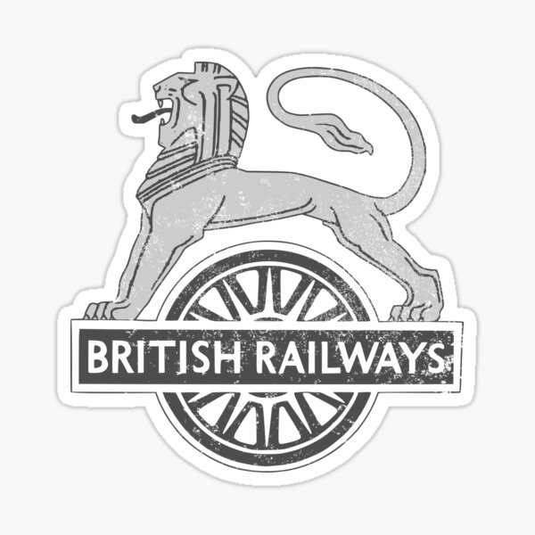 "British Railways (distressed)" Sticker for Sale by TheRailStation ...