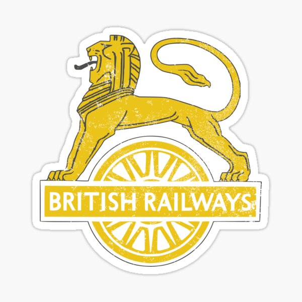 "British Railways (distressed)" Sticker for Sale by TheRailStation ...