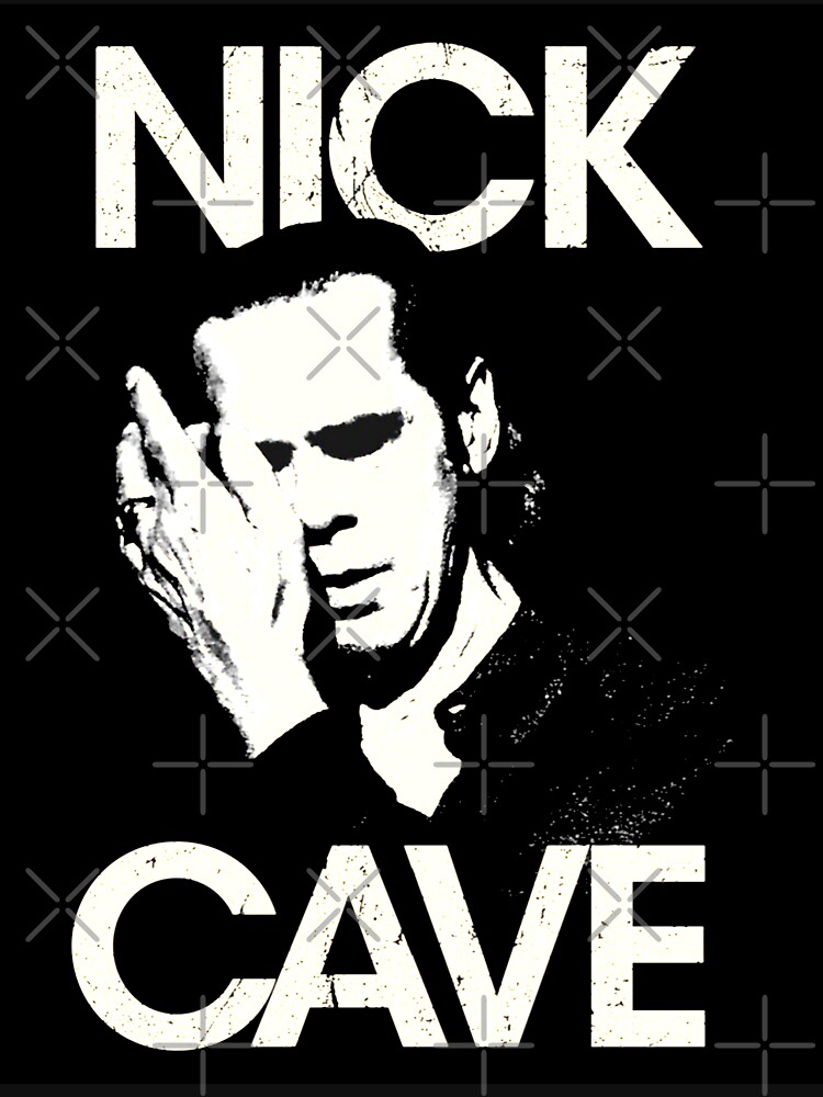 "Nick Cave - eroded grunge styled portrait graphic, legendary lead ...