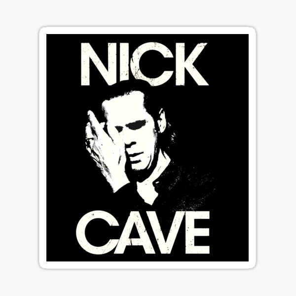 "Nick Cave - eroded grunge styled portrait graphic, legendary lead ...