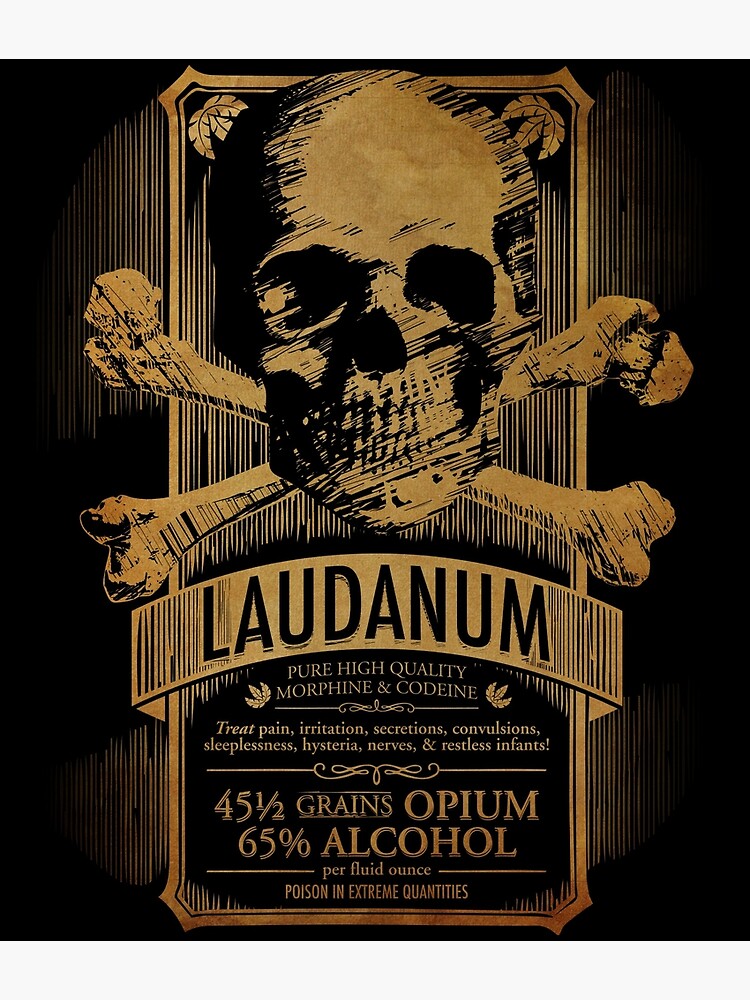 "Laudanum Medical Goth Steampunk Label" Poster for Sale by carlhuber ...