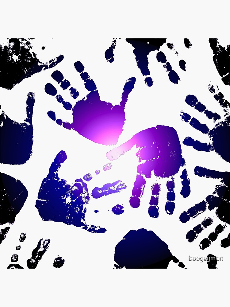 "Hands" Sticker for Sale by boogeyman | Redbubble