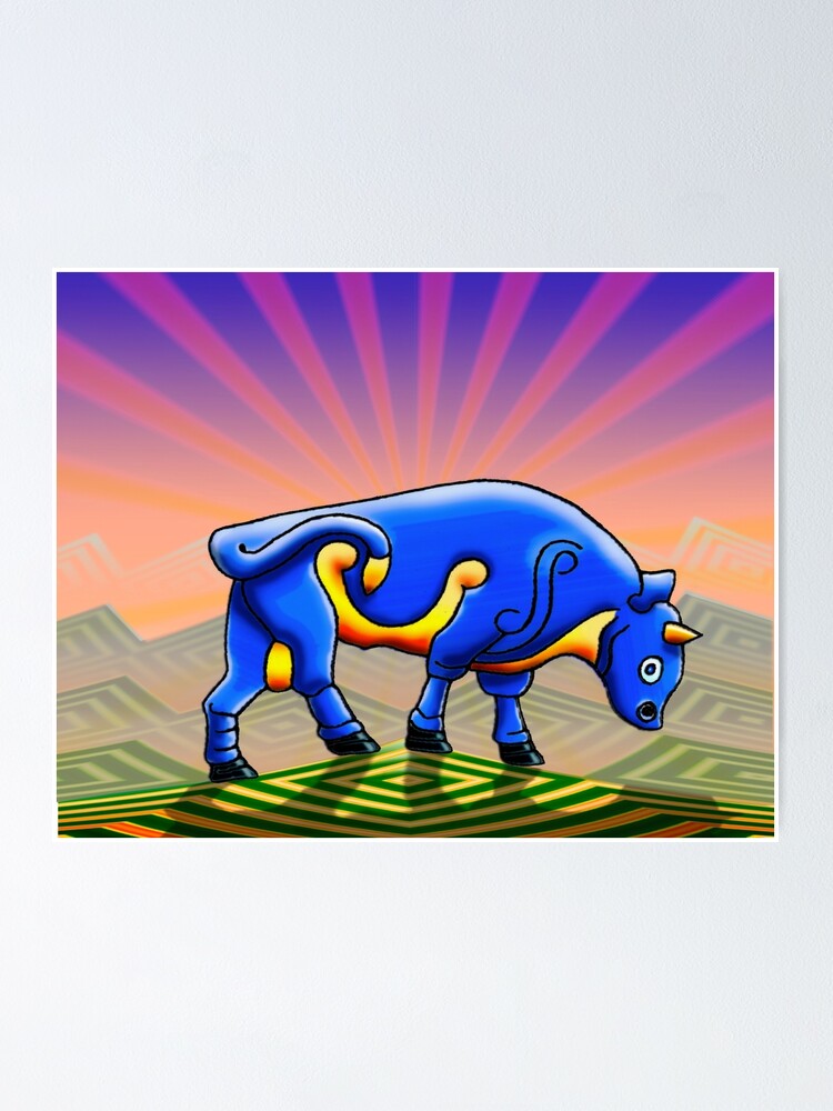 "the bull" Poster by Calgacus | Redbubble