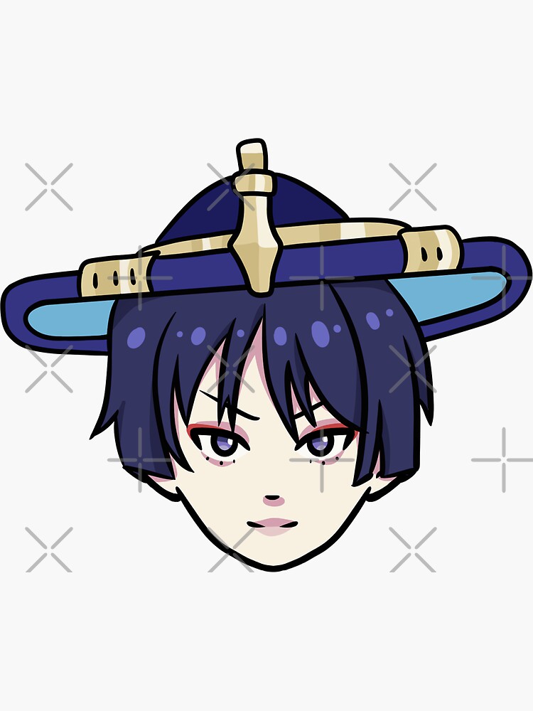 "Wanderer/Scaramouche Sticker" Sticker for Sale by whylena | Redbubble