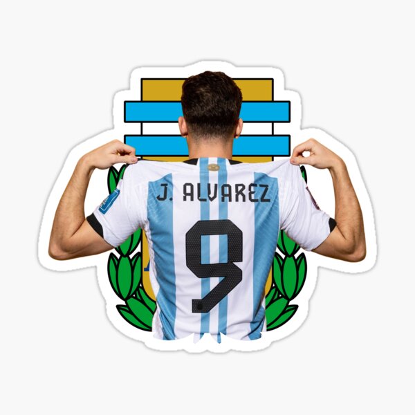 "JULIAN ALVAREZ ARGENTINA NATIONAL WORLD CUP 2022" Sticker for Sale by ...