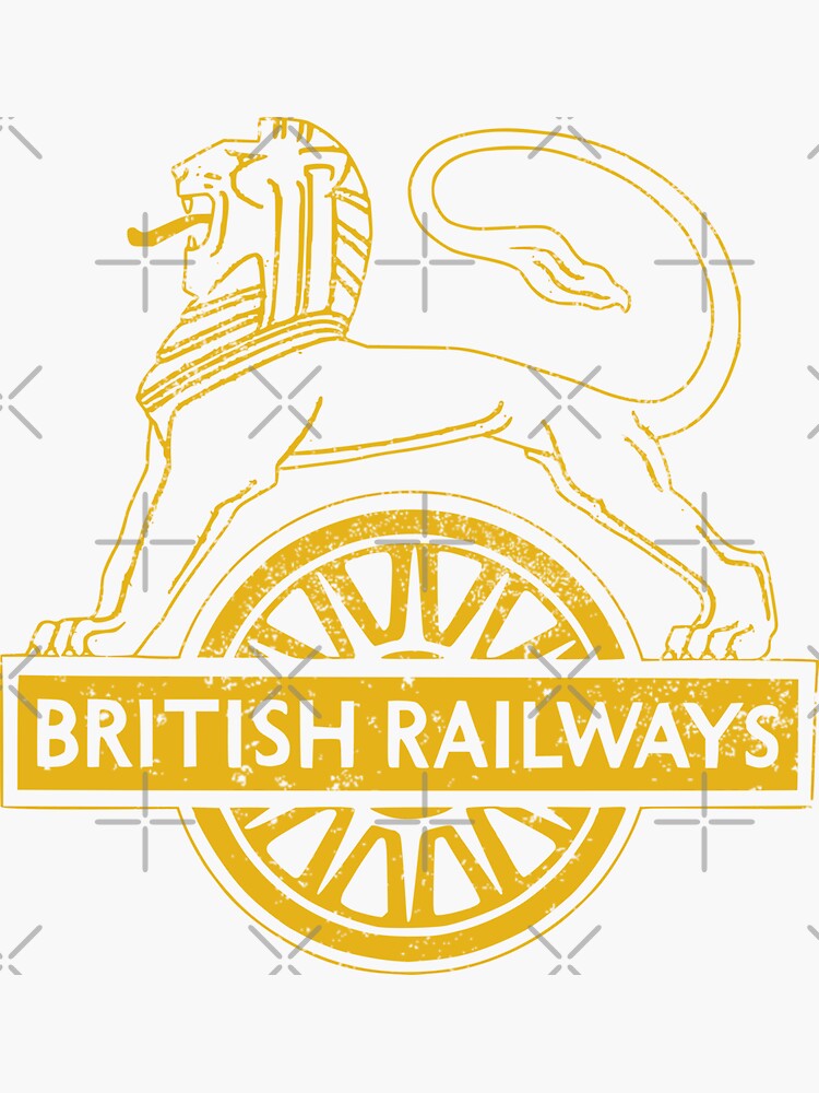 "British Railways (distressed)" Sticker for Sale by TheRailStation ...