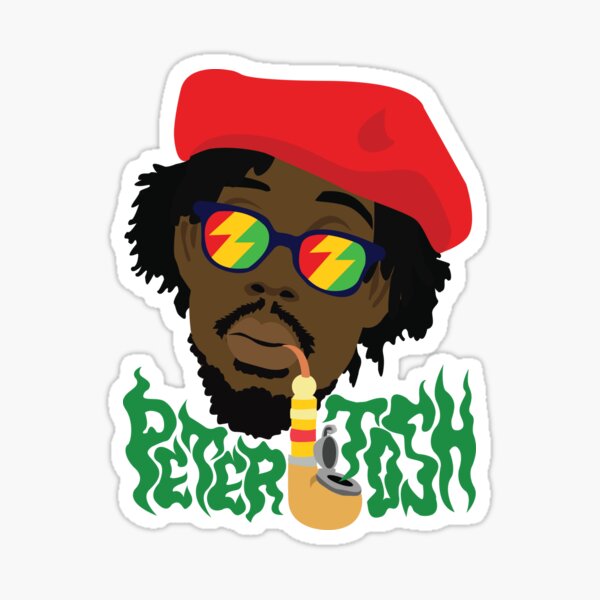 "Peter Tosh" Sticker by ScrambledBrain | Redbubble
