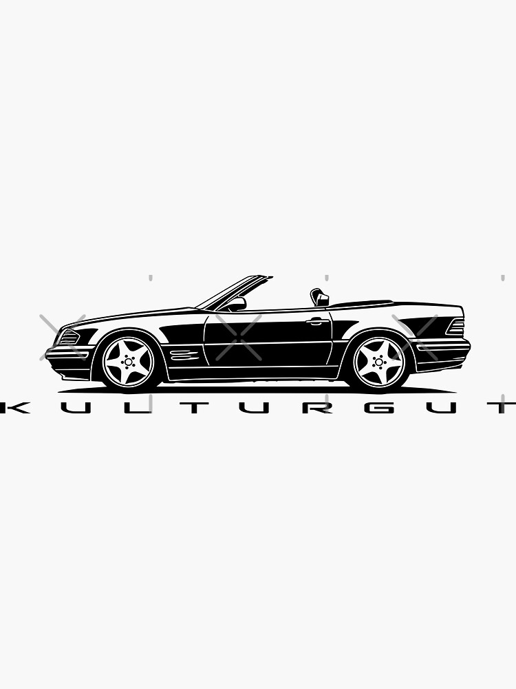 "Mercedes-Benz R129 SL cultural asset" Sticker for Sale by ...