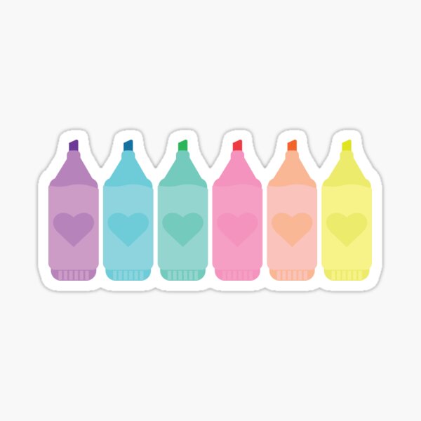 "Colored markers" Sticker for Sale by BondeelArts | Redbubble