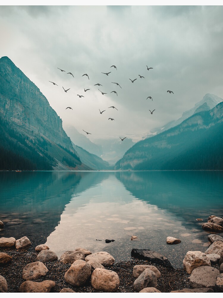 "The beautiful nature sae and mountains " Sticker for Sale by ...