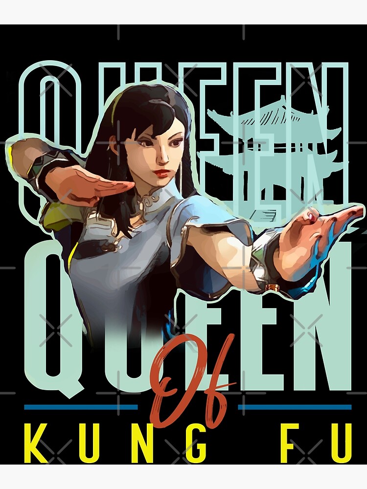 "Queen of Kung Fu v2, gift for street fighter fan, gamer, gamer girl ...