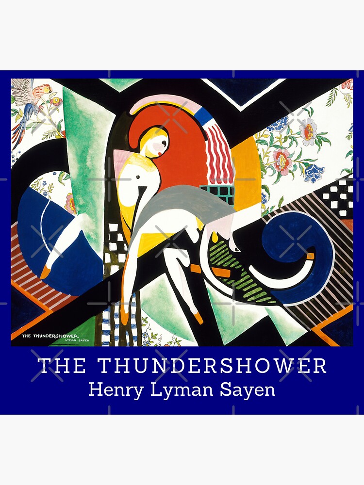 "THE THUNDERSHOWER by HENRY LYMAN SAYEN" Sticker for Sale by philevera | Redbubble