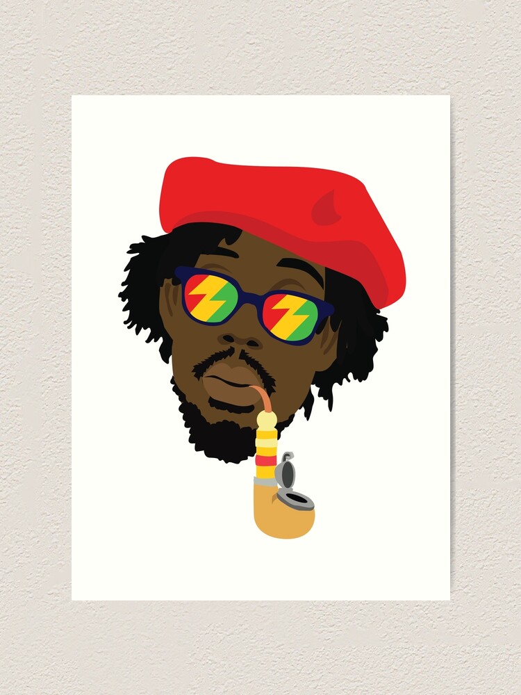 "Peter Tosh pipe" Art Print by ScrambledBrain | Redbubble