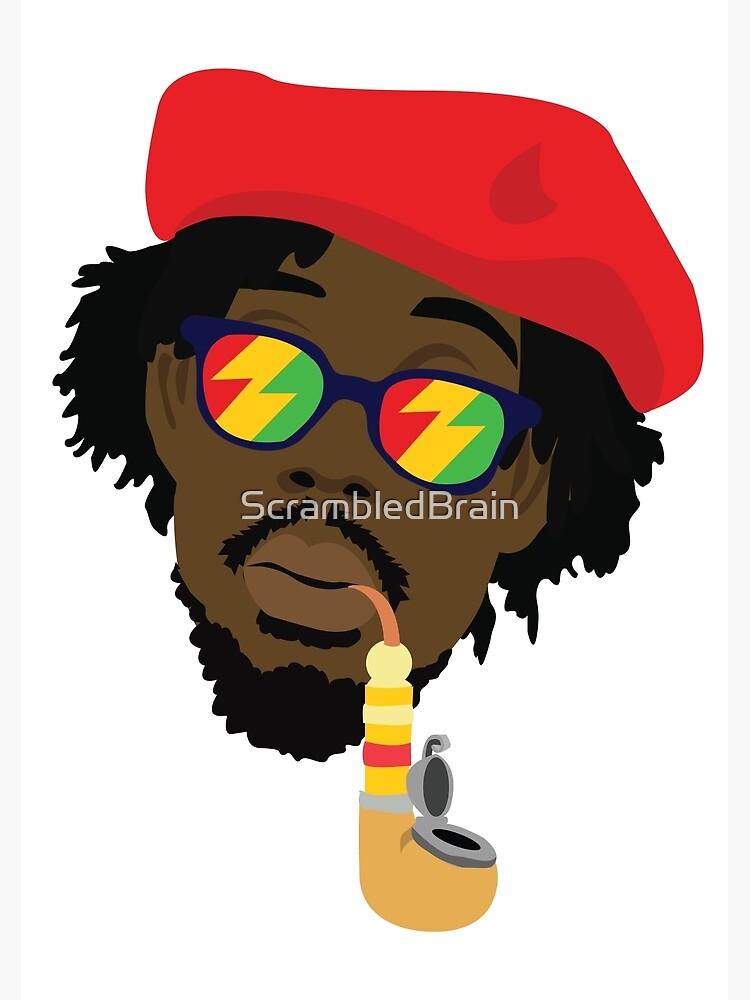 "Peter Tosh pipe" Art Print by ScrambledBrain | Redbubble