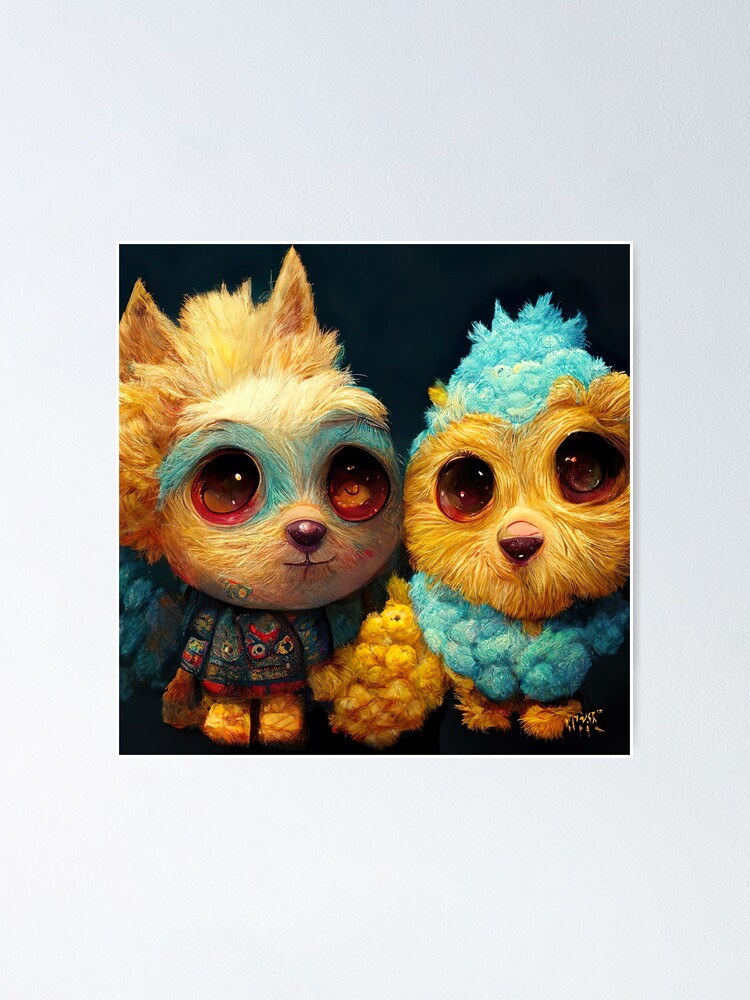 "Ooh! WINNIE and Wolfie Fubbies!" Poster for Sale by WinnieWonka13 ...